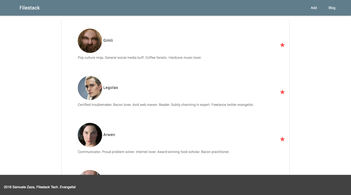 Create Profile Pictures with NodeJS, JQuery & Google MDL